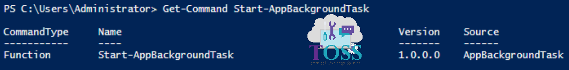 Start Appbackgroundtask Powershell Cmdlet Toss 6846