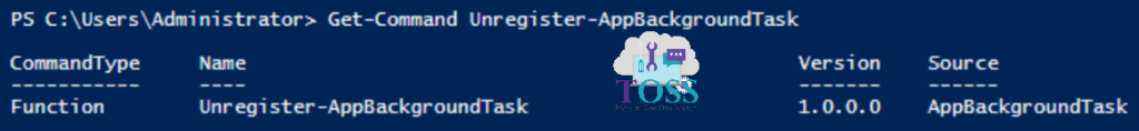 Unregister-AppBackgroundTask PowerShell- TOSS
