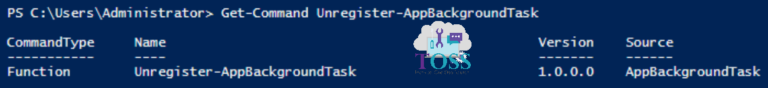 Unregister-AppBackgroundTask PowerShell- TOSS