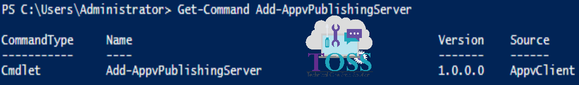 Add-AppvPublishingServer PowerShell Client- TOSS