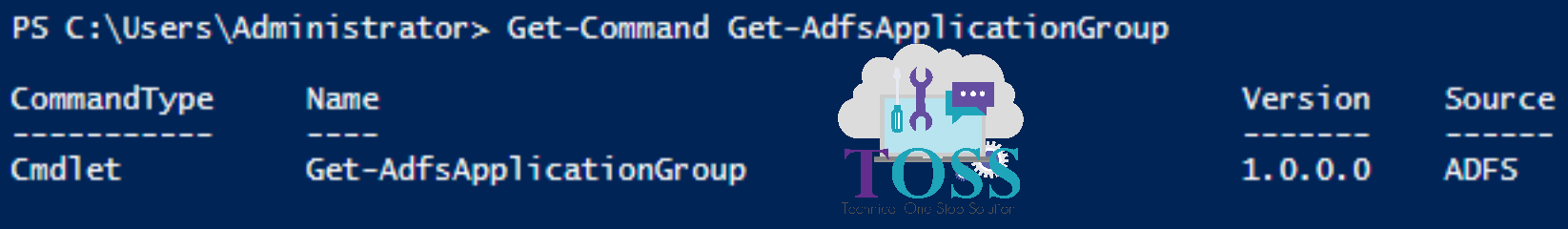Get Adfsapplicationgroup Adfs Powershell Toss 2089