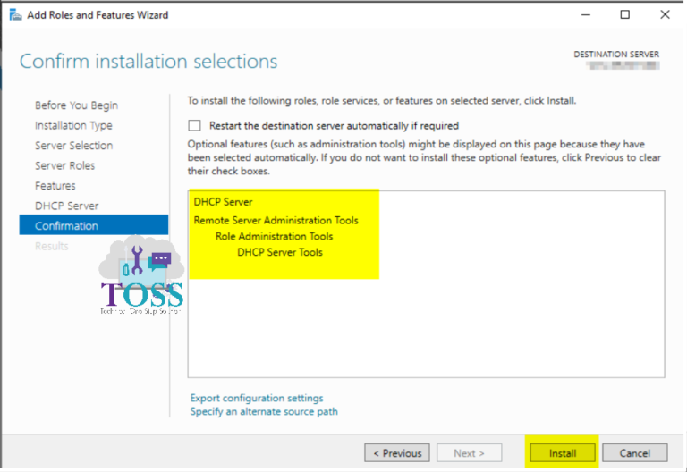 DhcpServer Module PowerShell Cmdlet Commands - TOSS