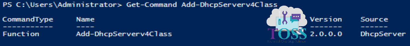 Add Dhcpserverv4class Powershell Cmdlet Toss