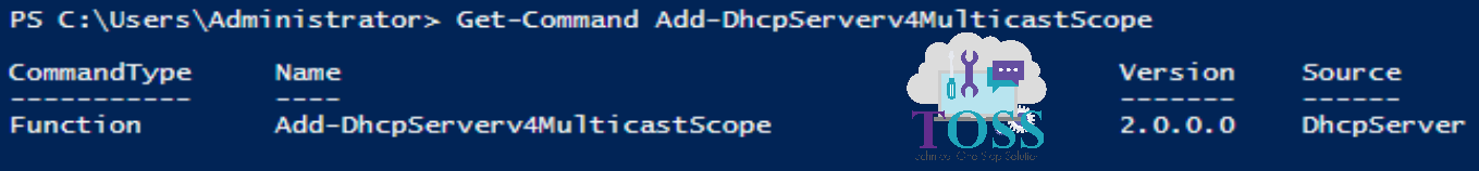 Add Dhcpserverv4multicastscope Powershell Toss