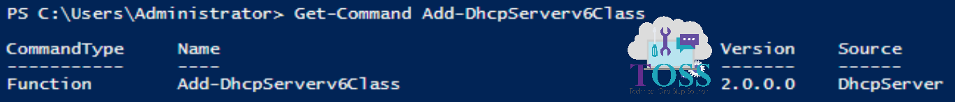 Add Dhcpserverv6class Powershell Cmdlet Toss