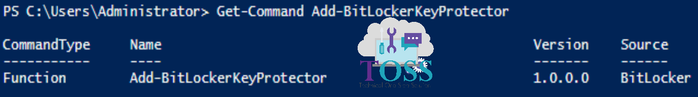 Add-BitLockerKeyProtector PowerShell Cmdlet - TOSS
