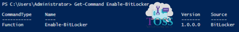 Enable-BitLocker PowerShell Cmdlet Script - TOSS
