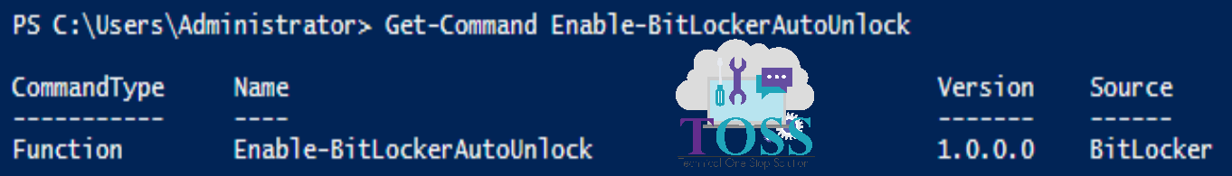 Enable Bitlockerautounlock Powershell Cmdlet Toss 6133