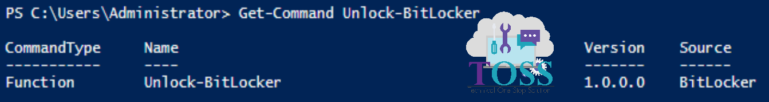 Unlock-BitLocker PowerShell Cmdlet Script - TOSS