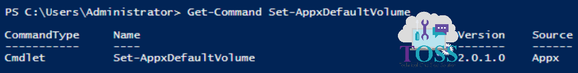 Set-AppxDefaultVolume PowerShell Cmdlet - TOSS