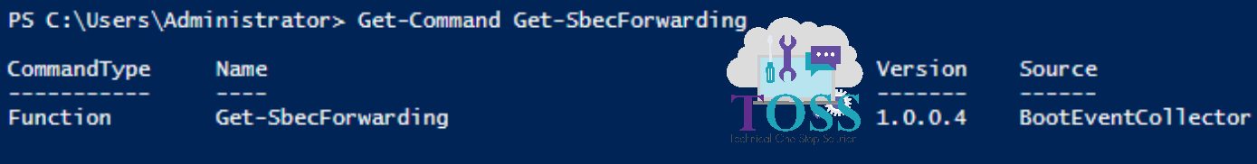 Get Sbecforwarding Powershell Cmdlet Script Toss