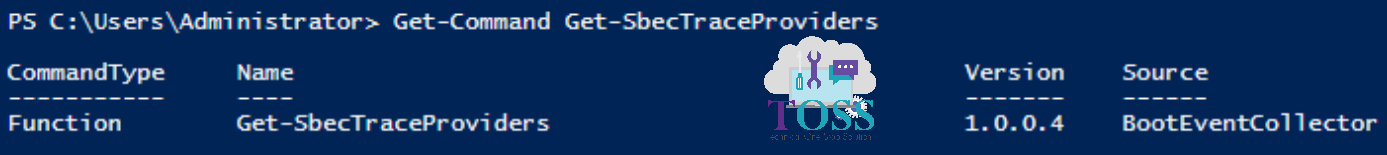 Get Sbectraceproviders Powershell Script Toss