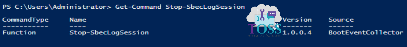 Stop-SbecLogSession PowerShell Cmdlet - TOSS