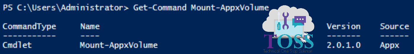 Mount-AppxVolume PowerShell Cmdlet Script - TOSS
