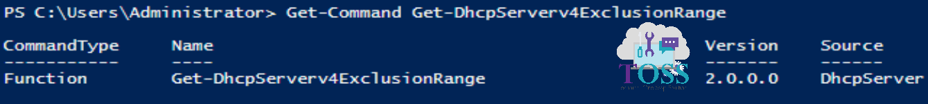 Get-DhcpServerv4ExclusionRange PowerShell - TOSS