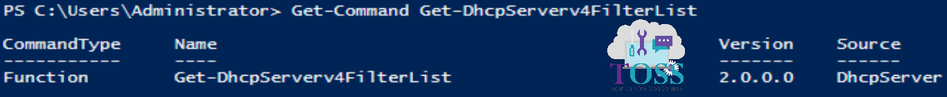 Get Dhcpserverv4filterlist Powershell Cmdlet Toss