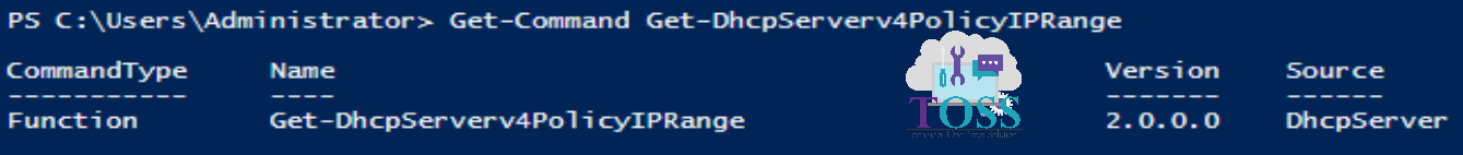 Get-DhcpServerv4PolicyIPRange PowerShell- TOSS