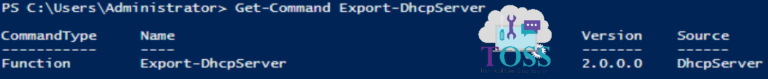 Export-DhcpServer PowerShell Cmdlet Script - TOSS