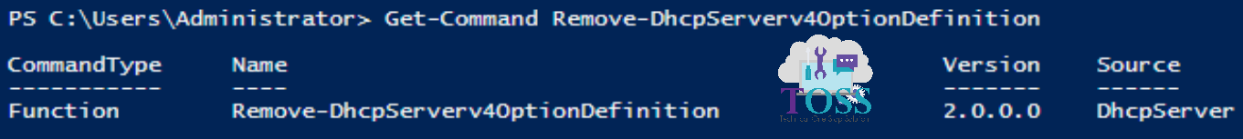 Remove-DhcpServerv4OptionDefinition PowerShell - TOSS