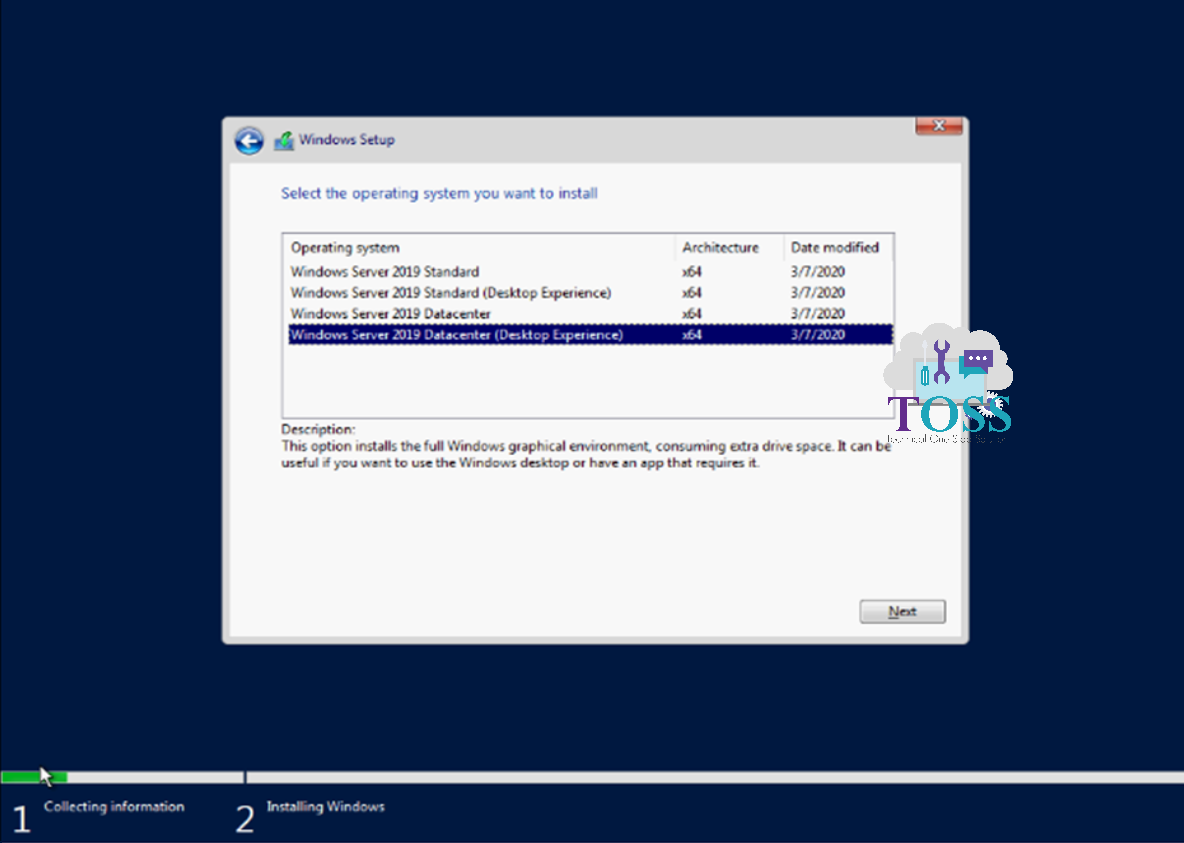 Installing Windows Server 2019 on the Cisco UCS Blade Server - TOSS