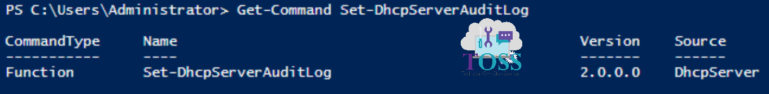 Set-DhcpServerAuditLog PowerShell Cmdlets- TOSS