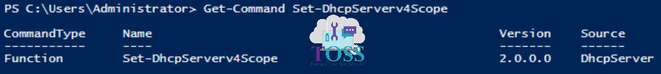 Set-DhcpServerv4Scope PowerShell Cmdlets - TOSS