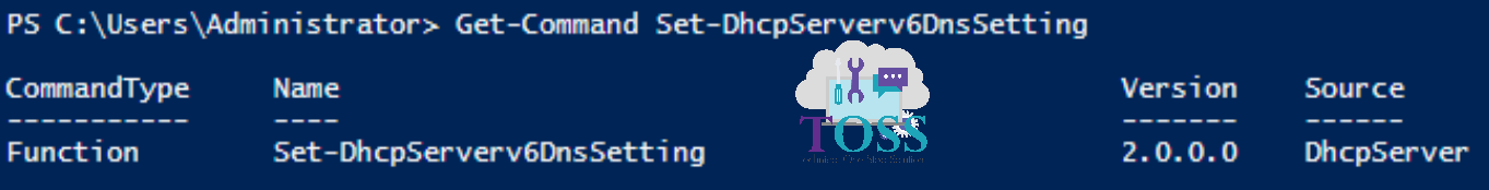 Set-DhcpServerv6DnsSetting PowerShell Cmdlets - TOSS