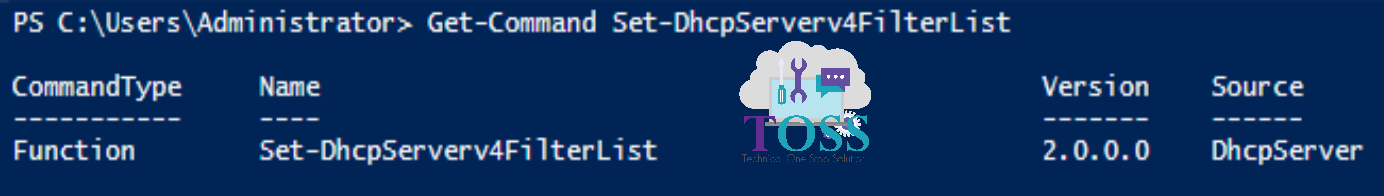 Set-DhcpServerv4FilterList PowerShell Cmdlet - TOSS