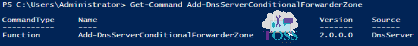 Add-DnsServerConditionalForwarderZone PowerShell Cmdlets - TOSS