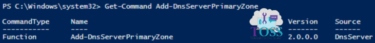 Add-DnsServerPrimaryZone PowerShell Cmdlets - TOSS