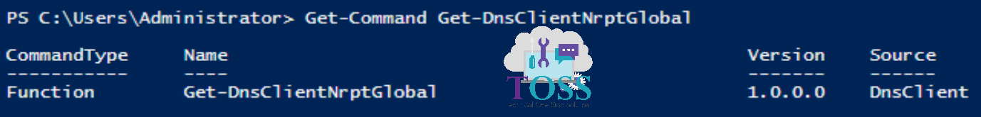 Get-DnsClientNrptGlobal PowerShell Cmdlets - TOSS