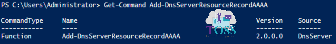 Add Dnsserverresourcerecordaaaa Powershell Cmdlets Toss