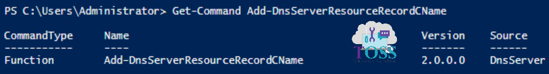 Add Dnsserverresourcerecordcname Powershell Cmdlets Toss 0277