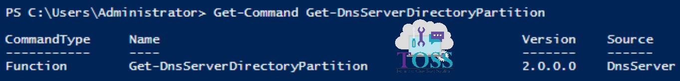 Get-DnsServerDirectoryPartition PowerShell Cmdlets- TOSS