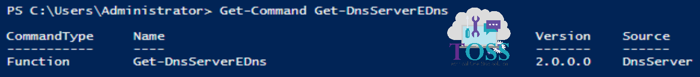 Get-DnsServerEDns PowerShell Cmdlets - TOSS