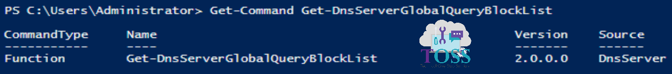 Get Dnsserverglobalqueryblocklist Powershell Cmdlets Toss 2526