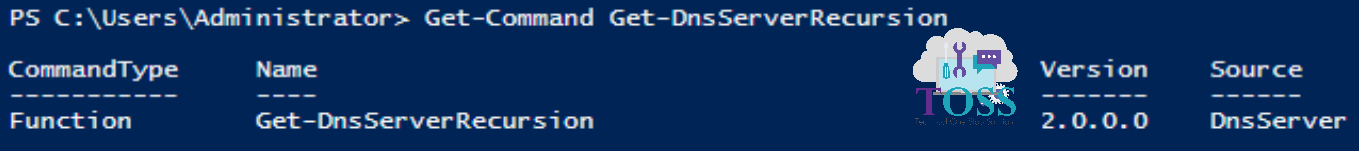Get Dnsserverrecursion Powershell Cmdlets Toss 8029