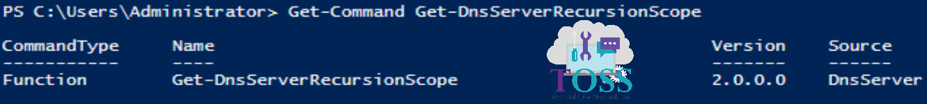 Get Dnsserverrecursionscope Powershell Cmdlets Toss