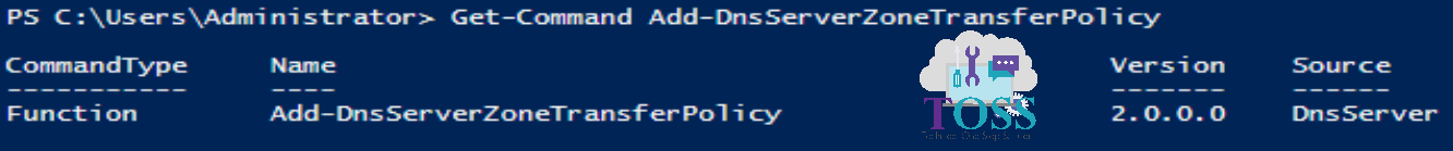 Add-DnsServerZoneTransferPolicy PowerShell Cmdlets - TOSS