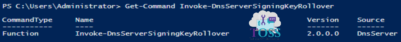 Invoke-DnsServerSigningKeyRollover PowerShell Cmdlets - TOSS