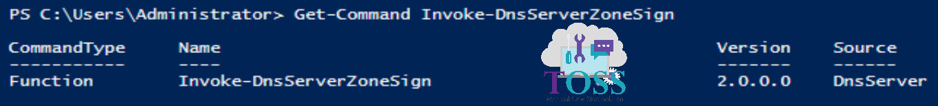 Invoke-DnsServerZoneSign PowerShell Cmdlets - TOSS