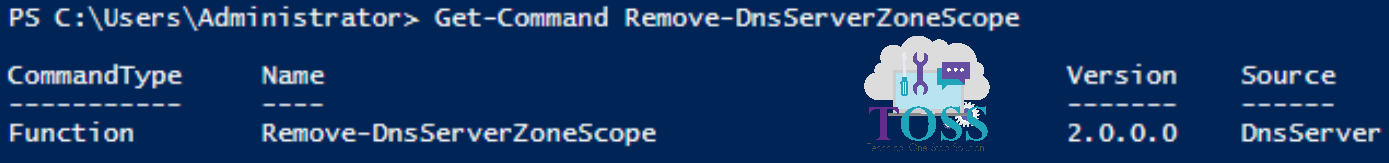 Remove-DnsServerZoneScope PowerShell Cmdlets - TOSS