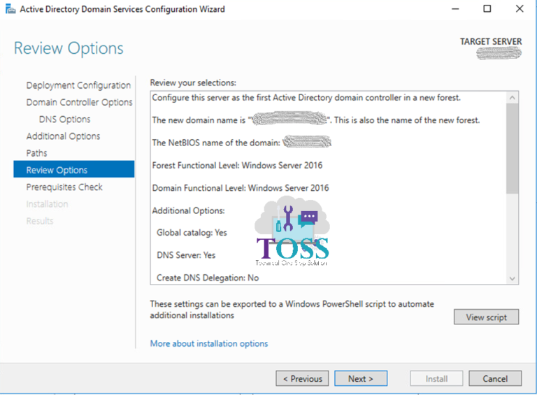 Post-Deployment Configuring Active Directory on Windows Server 2016 - TOSS