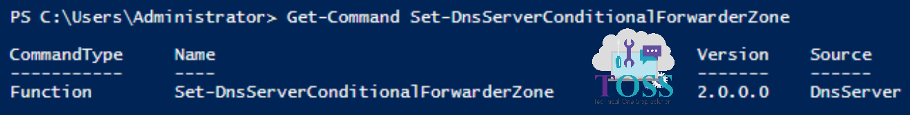 Set-DnsServerConditionalForwarderZone PowerShell Cmdlets - TOSS