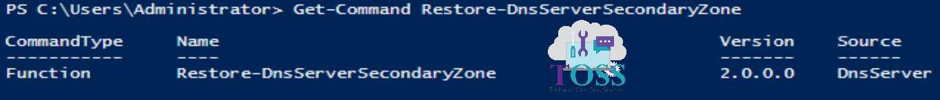 Restore Dnsserversecondaryzone Powershell Cmdlets Toss