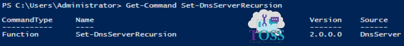 Set-DnsServerRecursion PowerShell - TOSS